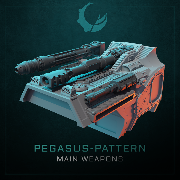 3D Printable Pegasus-Pattern Heavy Gunship by Maelstrom Designworks